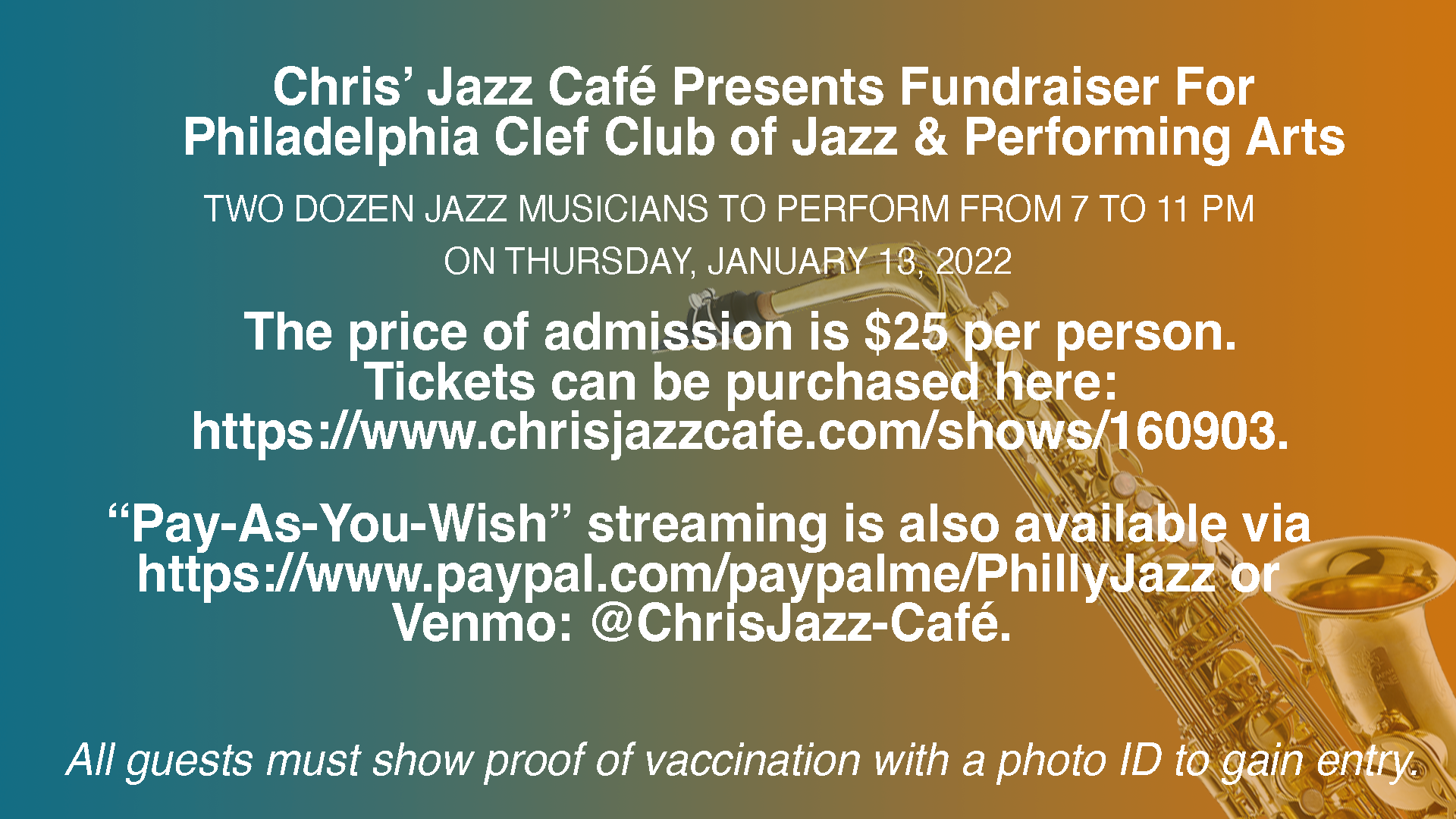 All That Jazz! – The Philadelphia Clef Club of Jazz & Performing Arts